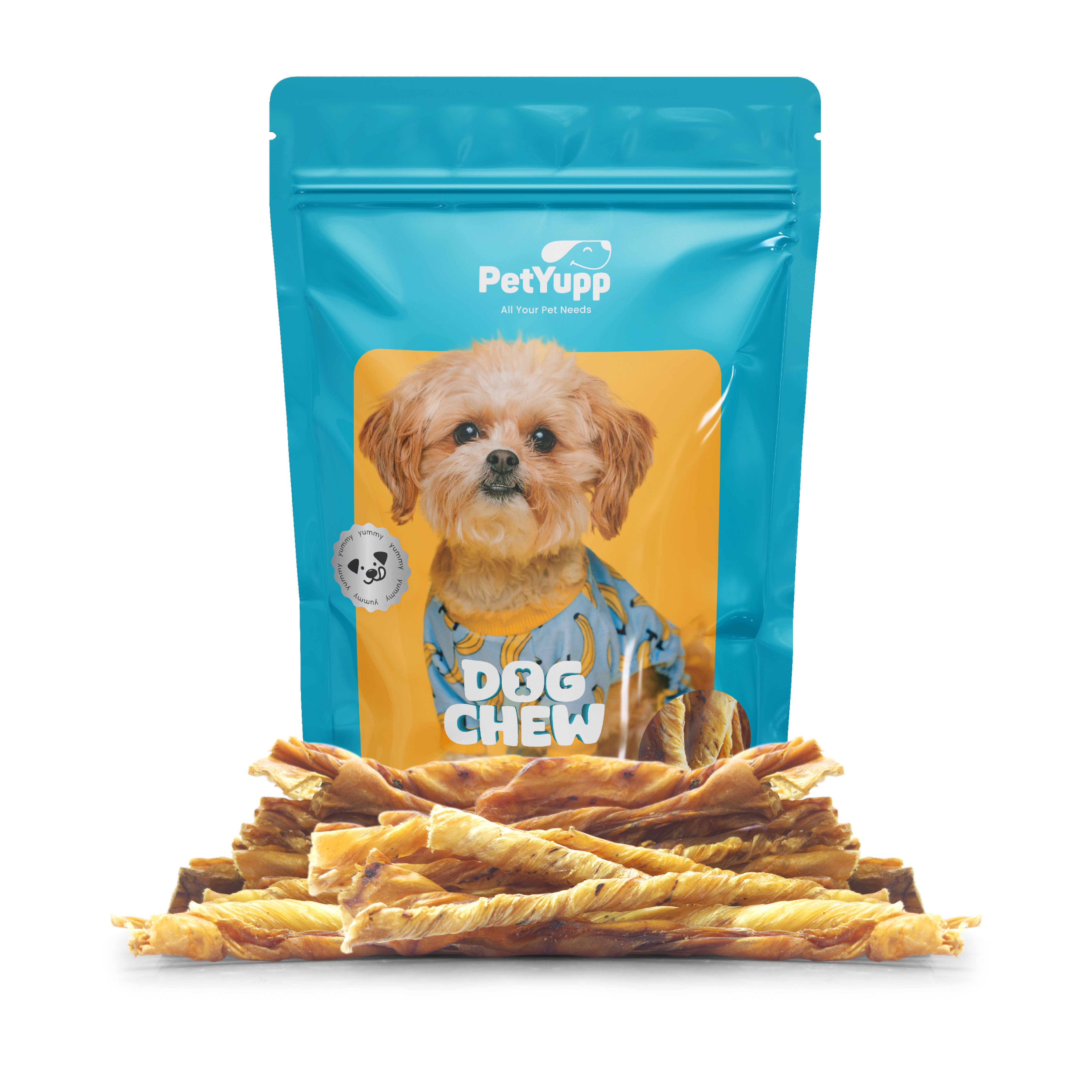 100% Natural Water Buffalo Bladder Twist Dog Treats - Pack of 14oz