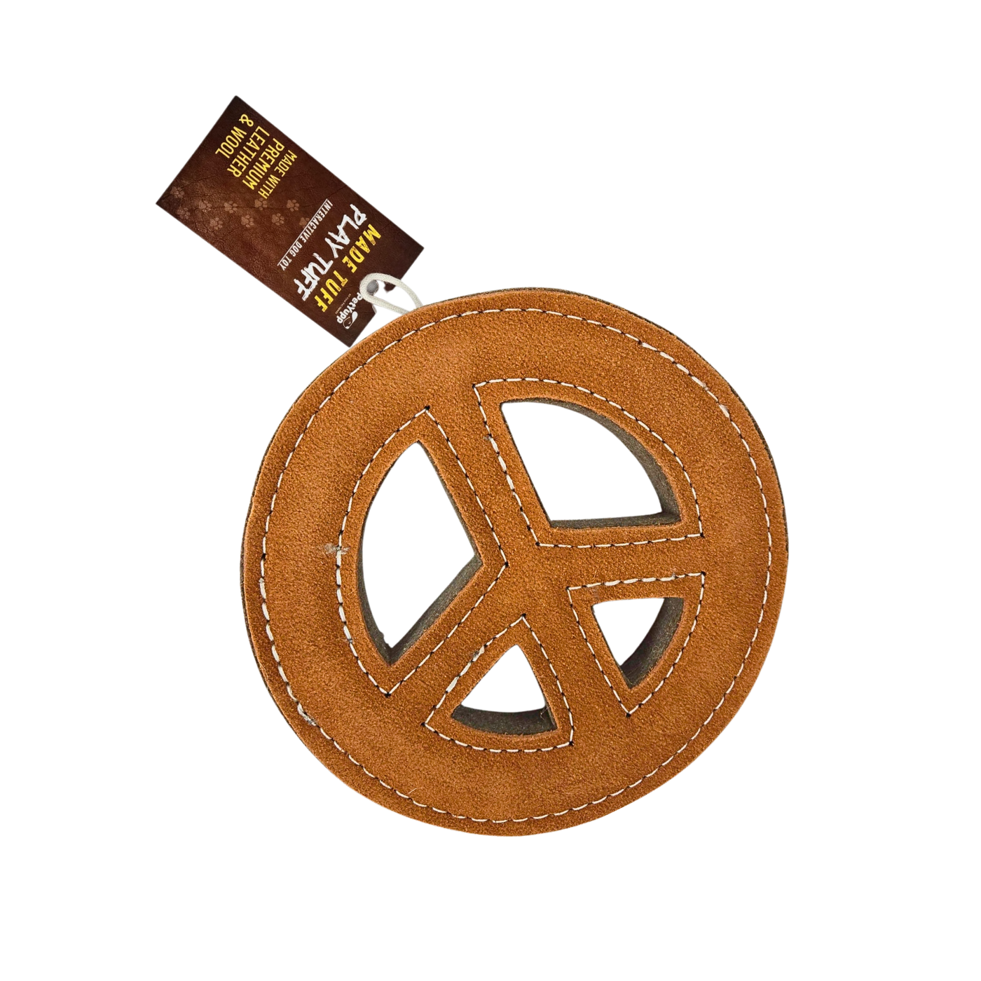 Natural Extra Tuff Toss & Chew Dog Toy - Peace Sign
